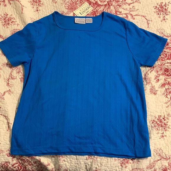 Basic Editions | Tops | Blue Basic Editions Top | Poshmark